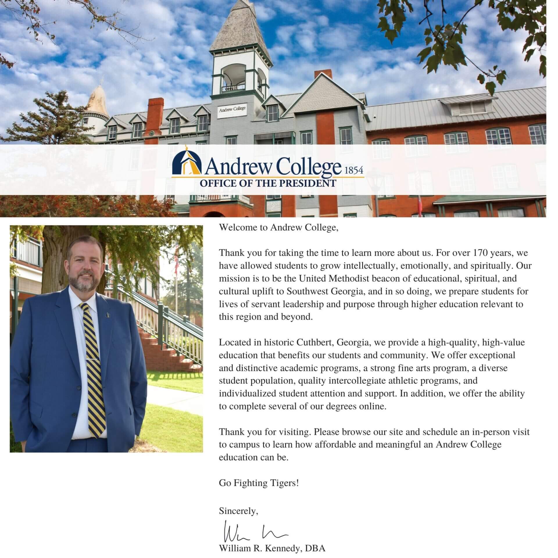 Andrew College | Office of the President | Andrew College President ...